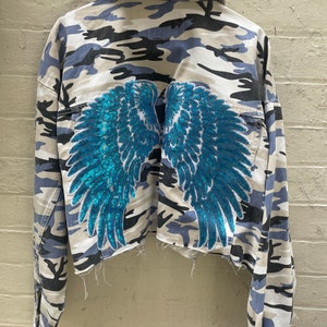 Mary Camo Jacket | Upcycled Camo Jacket | Army Jacket | Upcycled Jacket ...