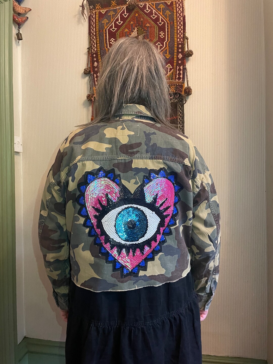 Mary Camo Jacket Upcycled Camo Jacket Army Jacket Upcycled Jacket ...