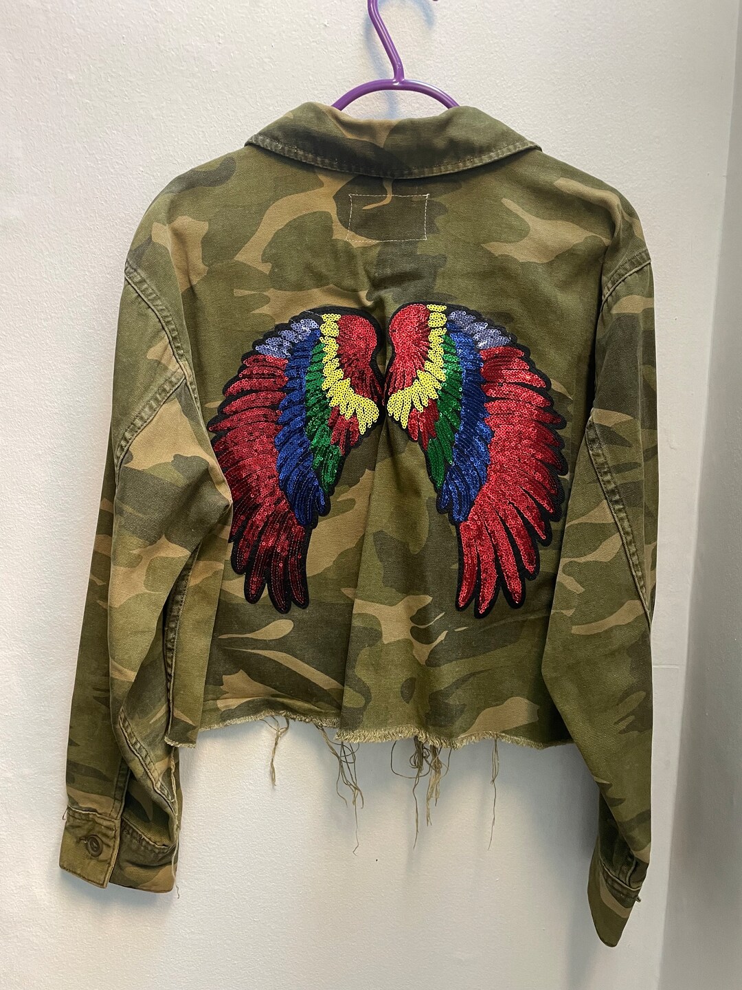 Mary Camo Jacket | Upcycled Camo Jacket | Army Jacket | Upcycled Jacket ...