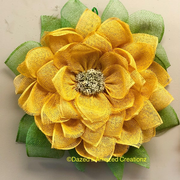 Poly Burlap Wreath Flower Centers - Etsy