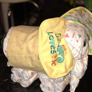 Elephant Diaper Cake, Diapers, Pampers, Pamper Cake, Baby Shower Gift ...
