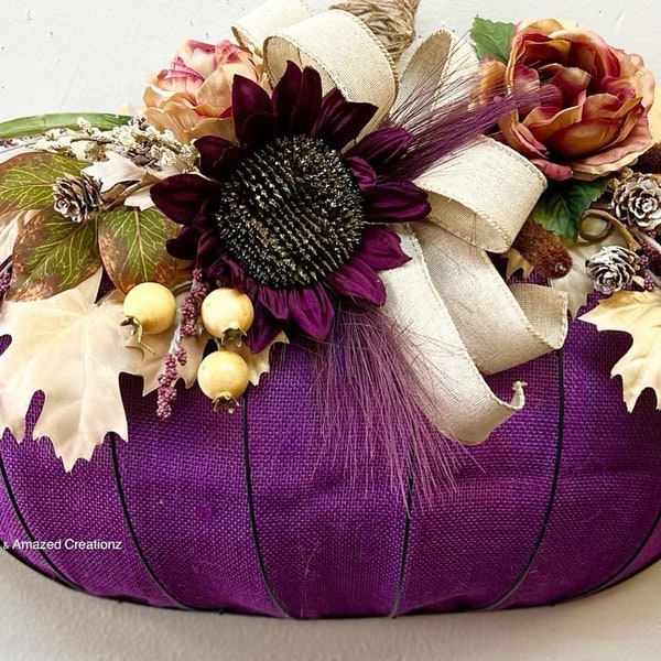 Purple Fall Wreath - Etsy