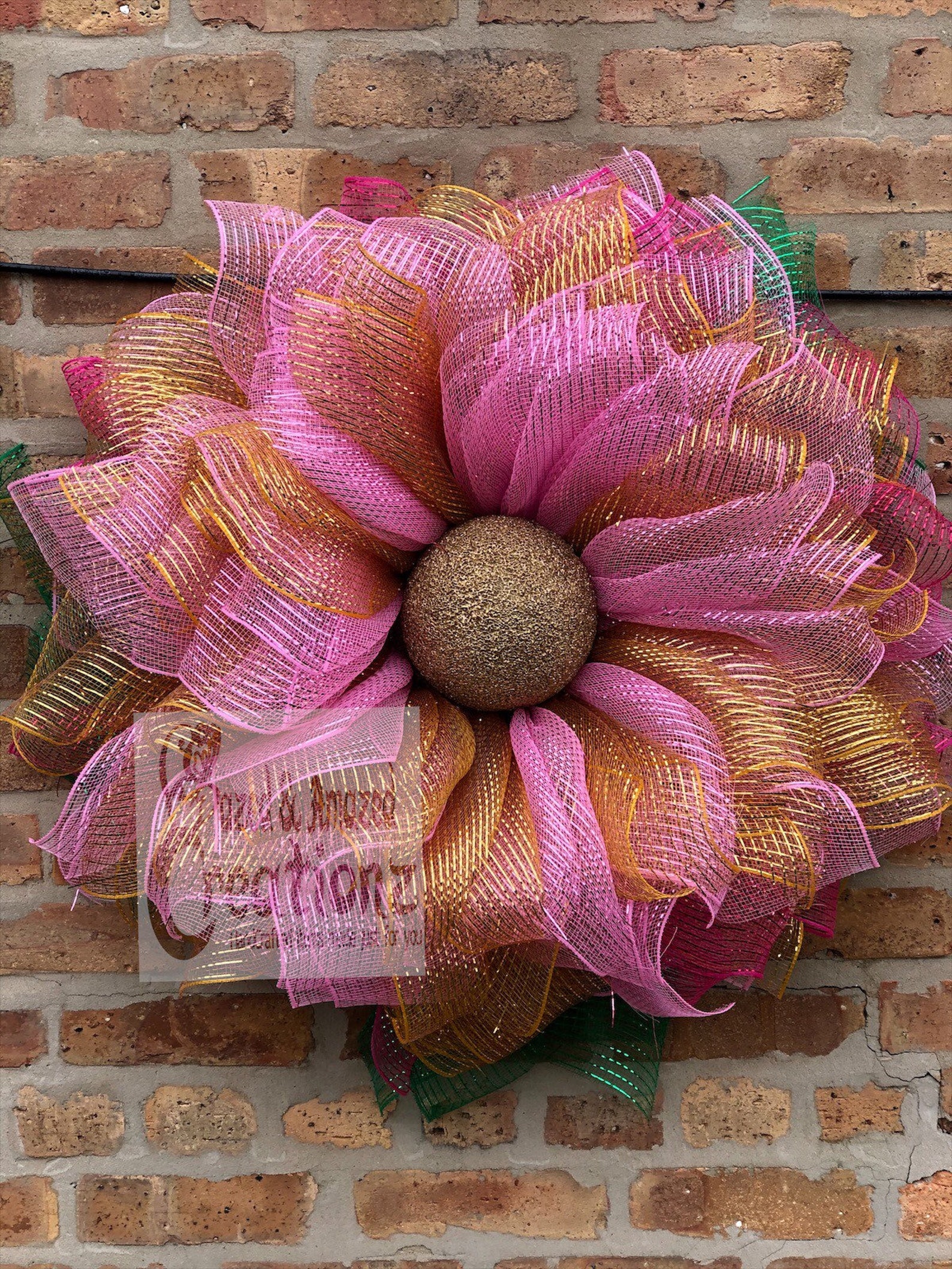 Large Spring Wreath Flower Wreath Sunburst Wreath Everyday - Etsy