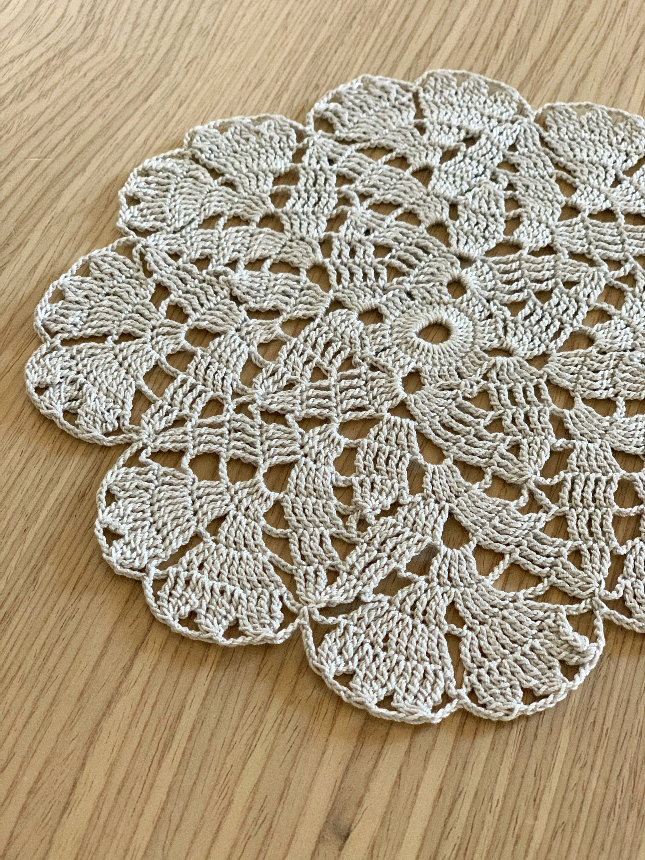 Crochet Doily Small Doily Cotton Doily Grey Doily Pearl Doily Hand Made ...