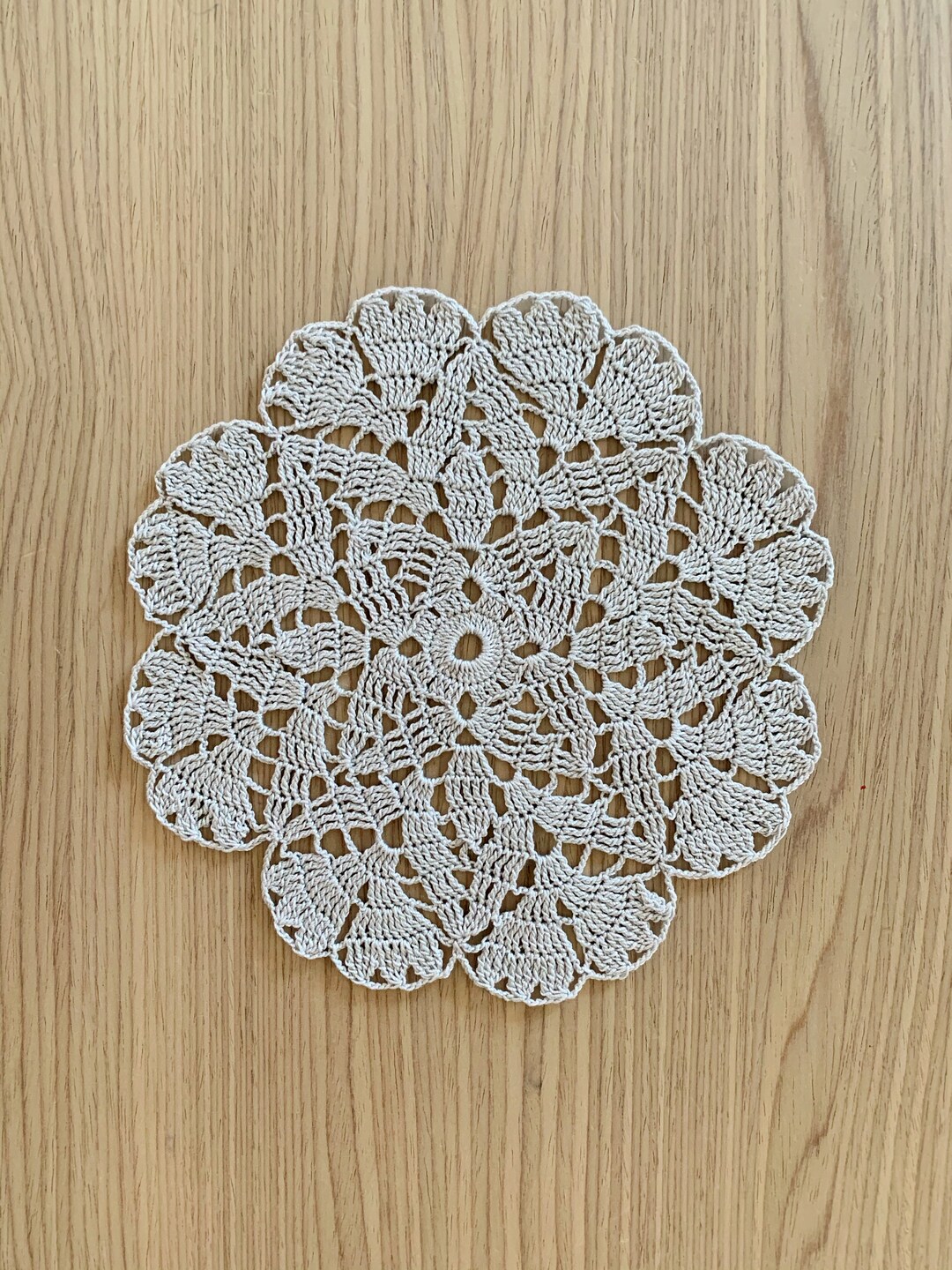Crochet Doily Small Doily Cotton Doily Grey Doily Pearl Doily Hand Made ...