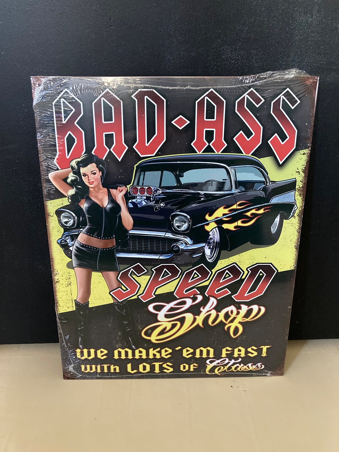 Bad Ass Speed Shop Vintage Reproduction Metal Signs - Etsy