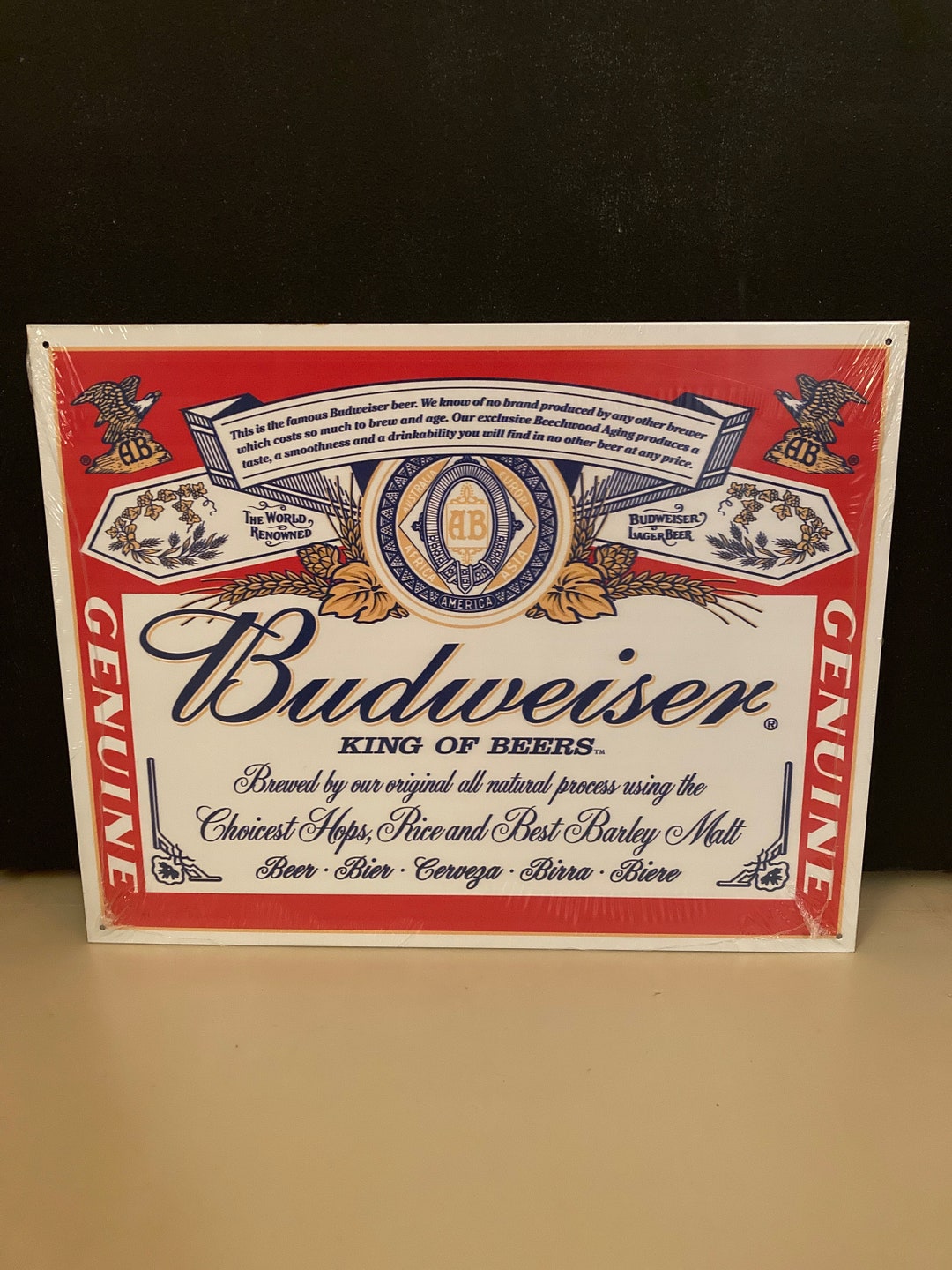 Budweiser King of Beers Vintage Reproduction Metal Signs - Etsy