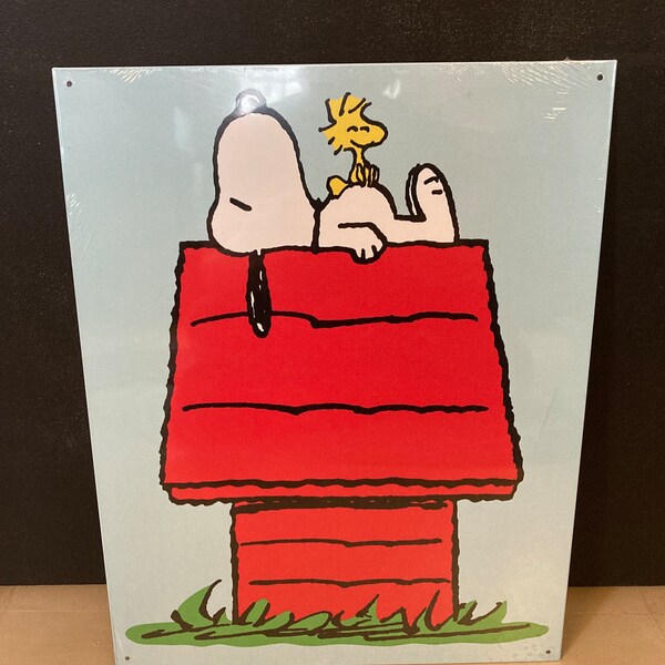 Snoopy Metal Sign - Etsy