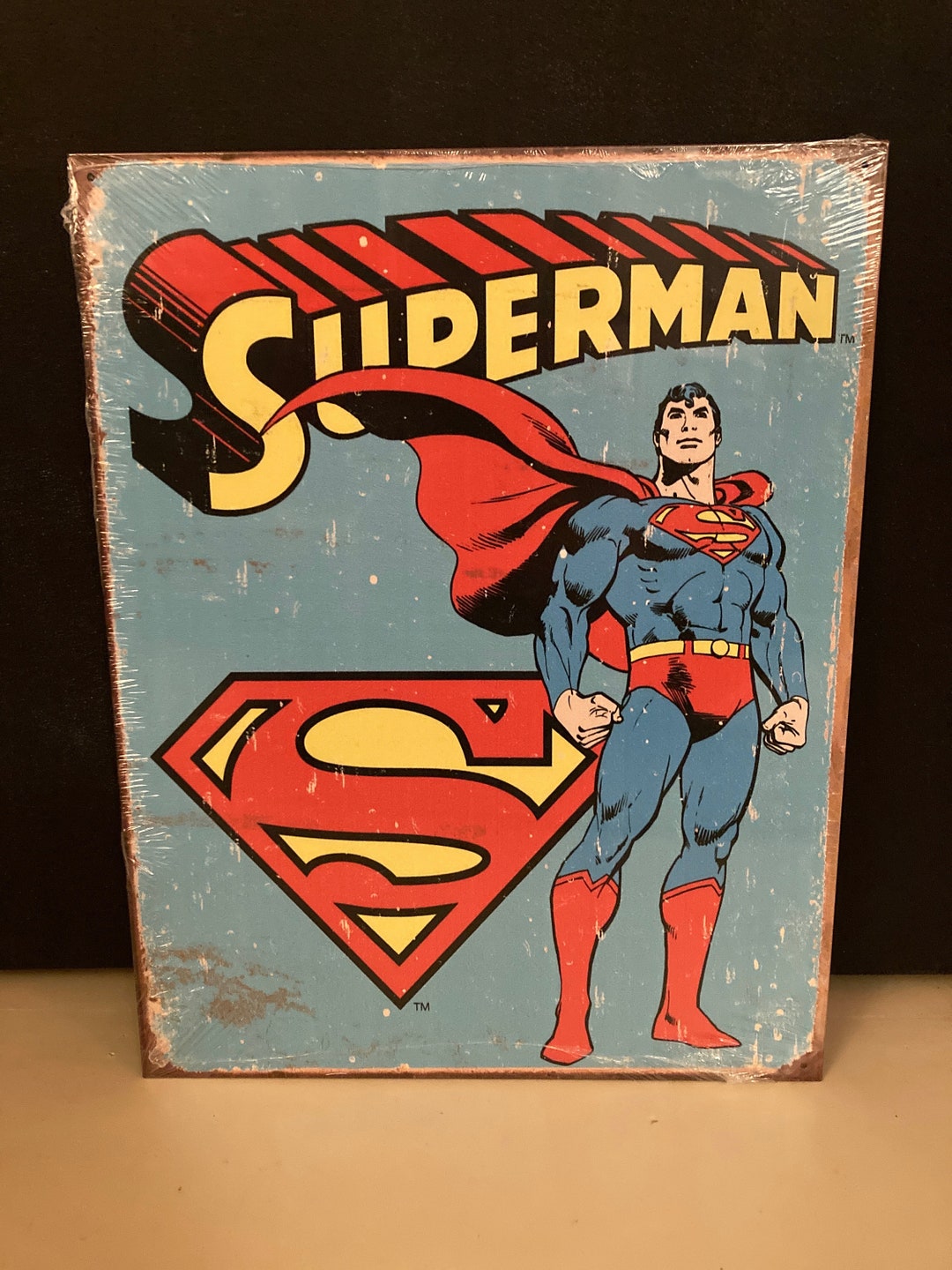 Superman Vintage Reproduction Metal Sign - Etsy