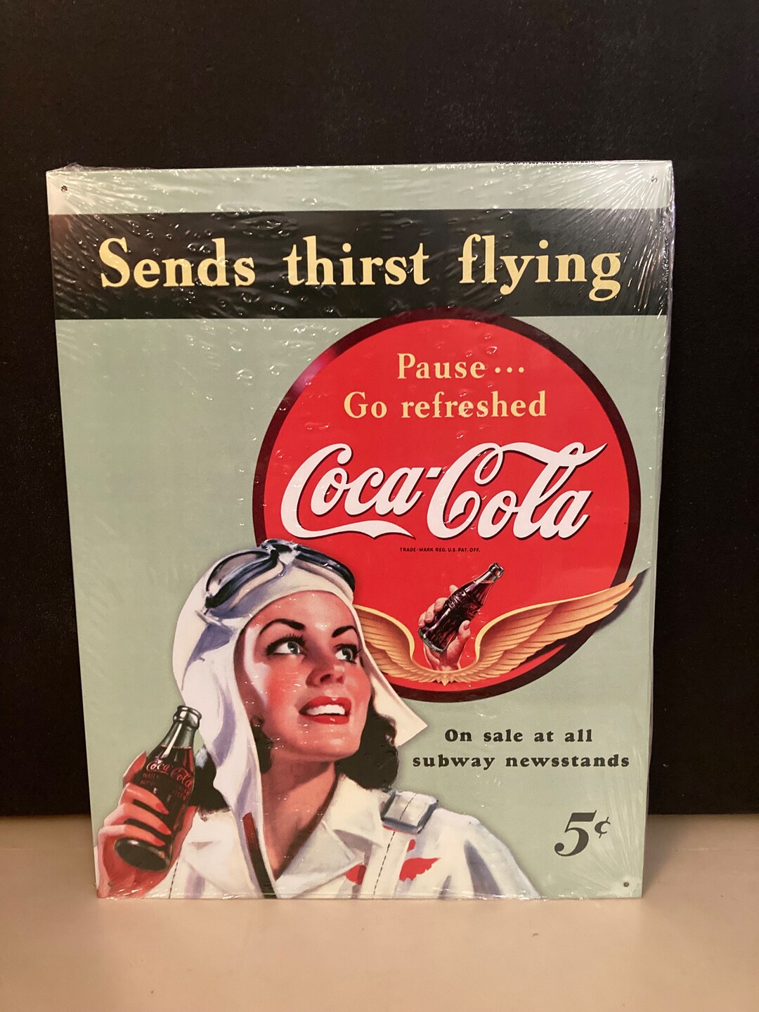 Coca Cola Vintage Reproduction Metal Sign - Etsy