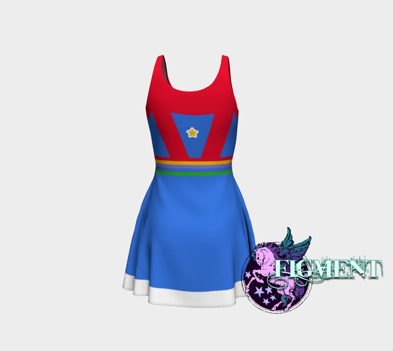 Retro Rainbow Costume 80's Cosplay Cosplay Dress | Etsy