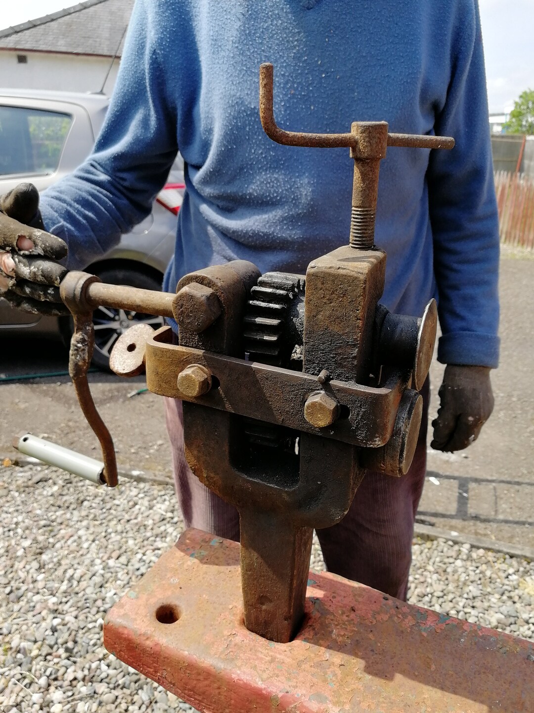 Antique Sheetmetal Machine That Forms a Flange Suit Collector or to Be ...