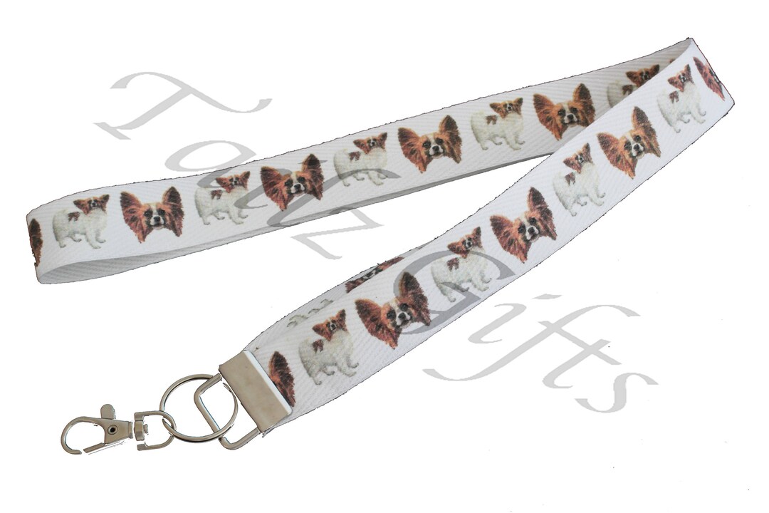 Papillon Breed of Dog Lanyard or Keyring - Perfect Gift - Etsy