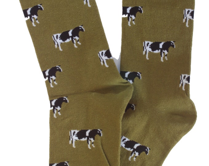 Quality Socks Cows Cattle Farm Themed Mid Calf Socks Design Unisex ...