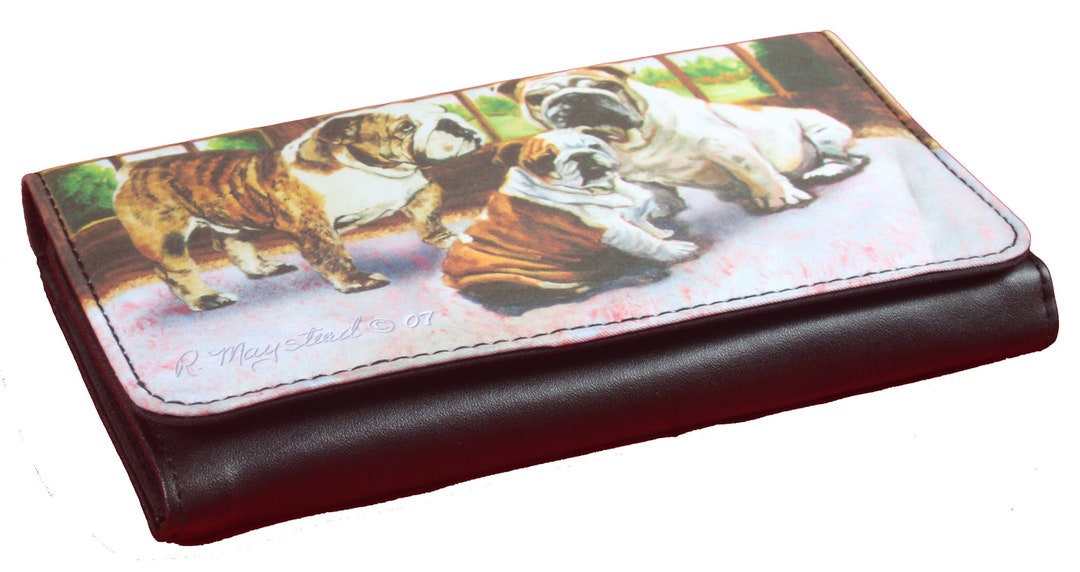 Bulldog Breed of Dog Themed Ladies Wallet Design by the Well Known ...
