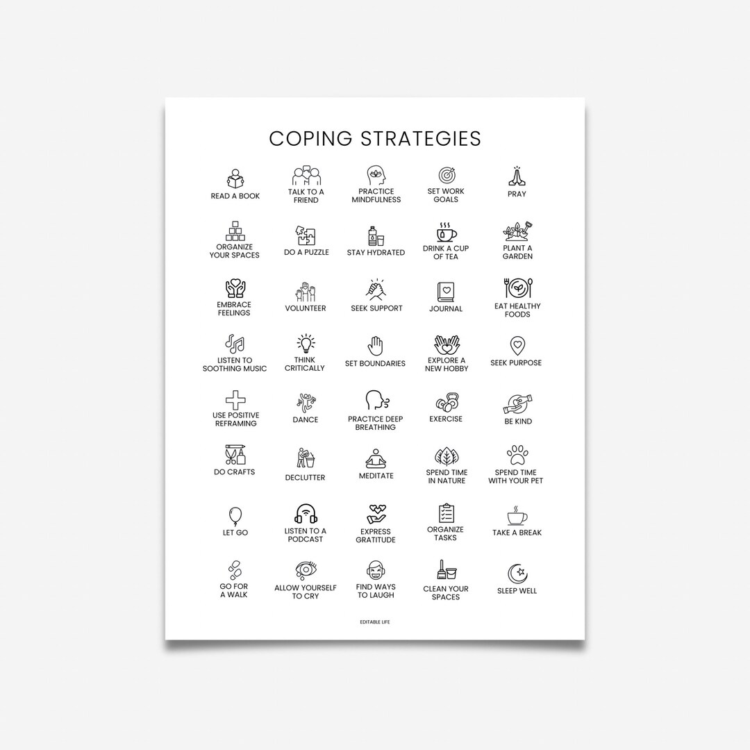 Coping Strategies Coping Skills Coping Mechanisms Mental Health Therapy ...