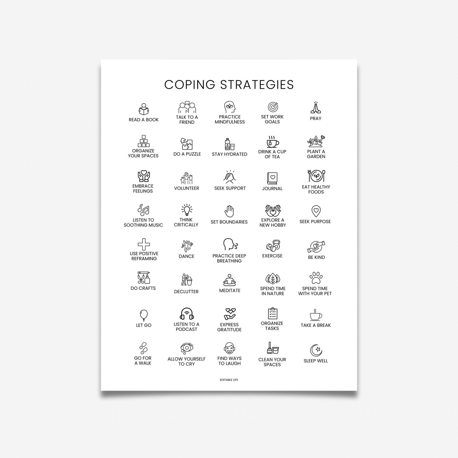 Coping Strategies Coping Skills Coping Mechanisms Mental Health Therapy ...