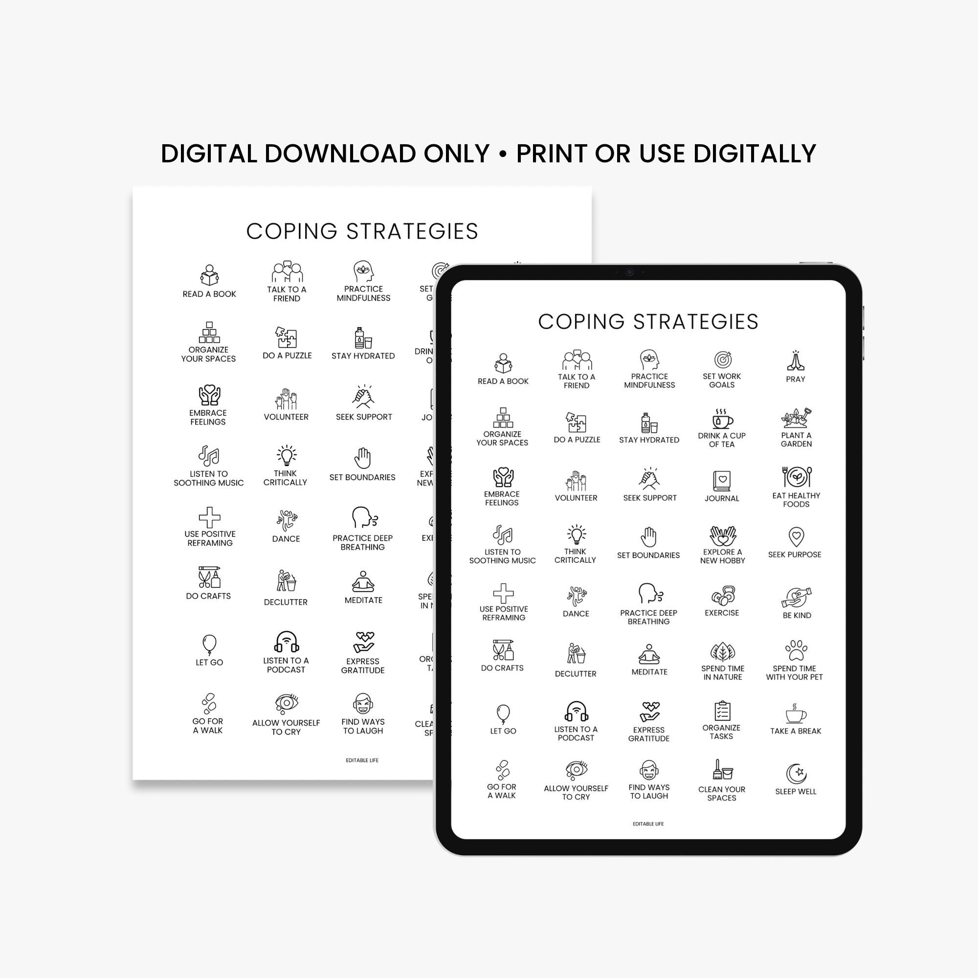 Coping Strategies • Coping Skills • Coping Mechanisms • Mental Health ...
