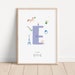 Letter E | Alphabet E Print | Personalized First Name Print | Cheeky ...