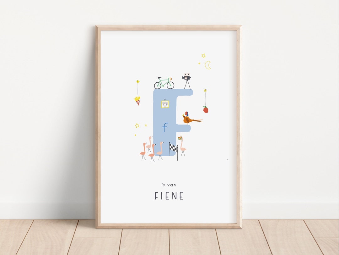 Letter F | Alphabet F Print | Personalized First Name Print | Cheeky ...