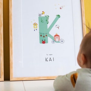 Letter K | Alphabet K Print | Personalized First Name Print | Cheeky ...