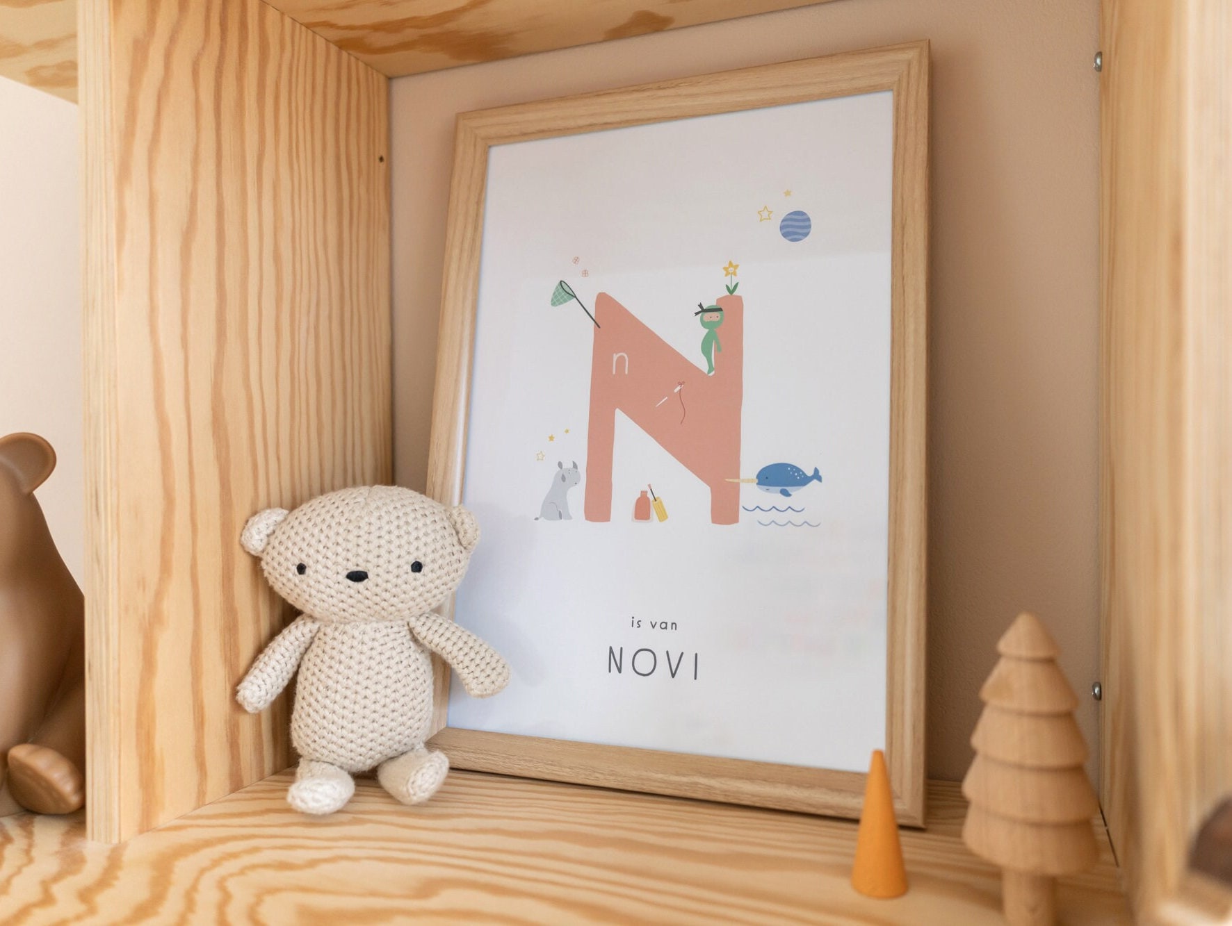 Alphabet letter name poster Personalized first name print Cheeky ...