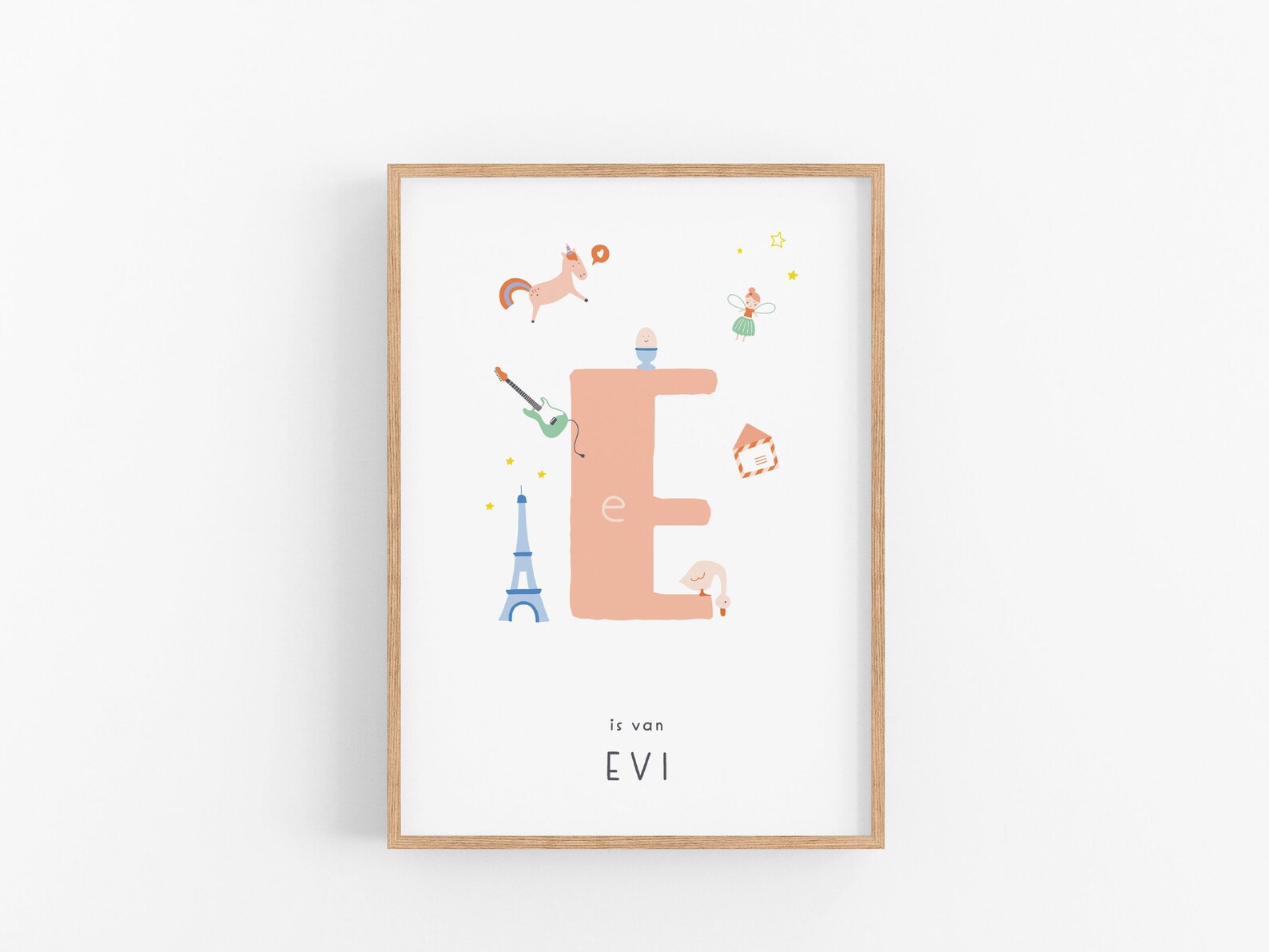 Letter E | Alphabet E Print | Personalized First Name Print | Cheeky ...