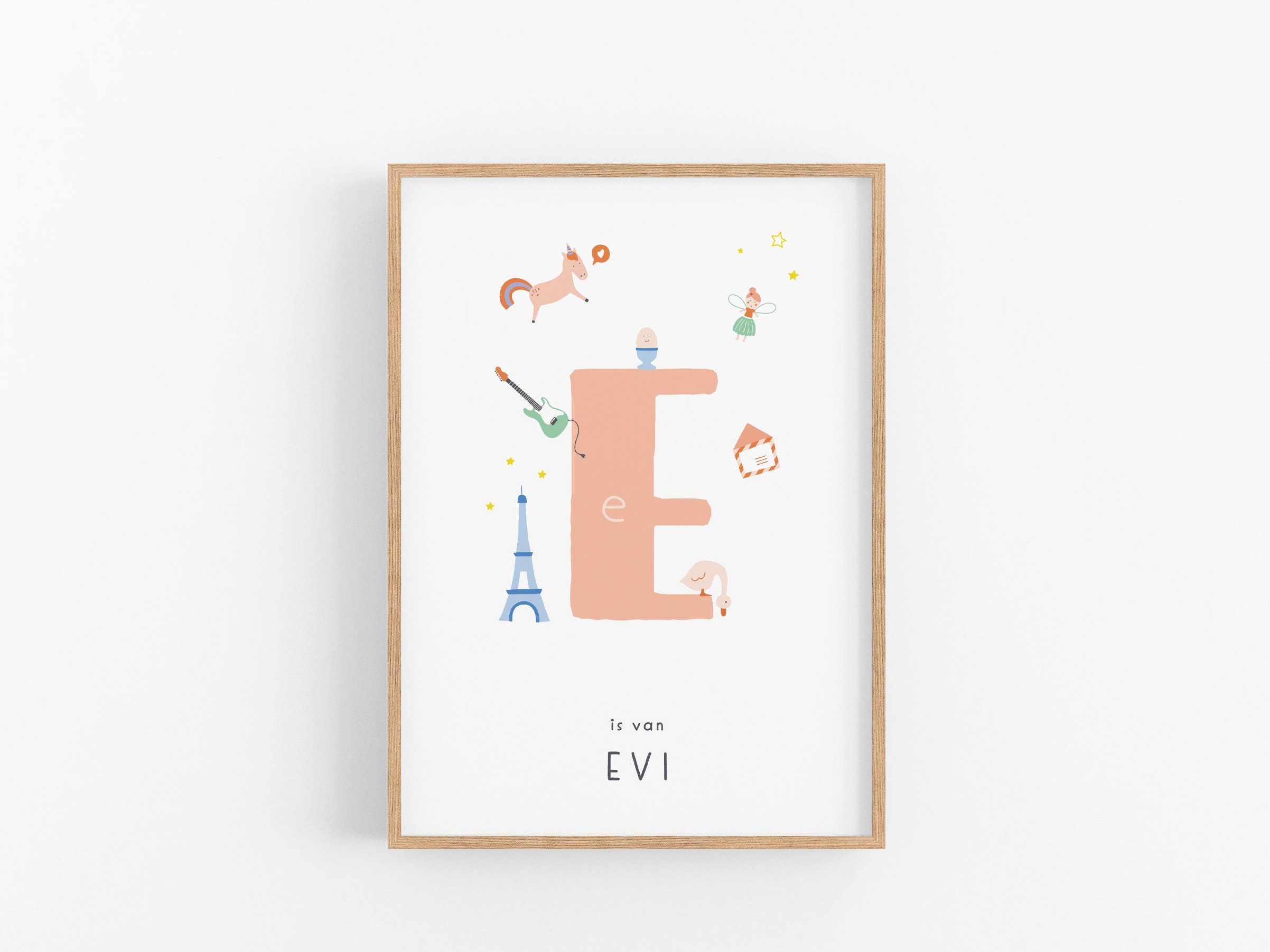 Letter E | Alphabet E Print | Personalized First Name Print | Cheeky ...