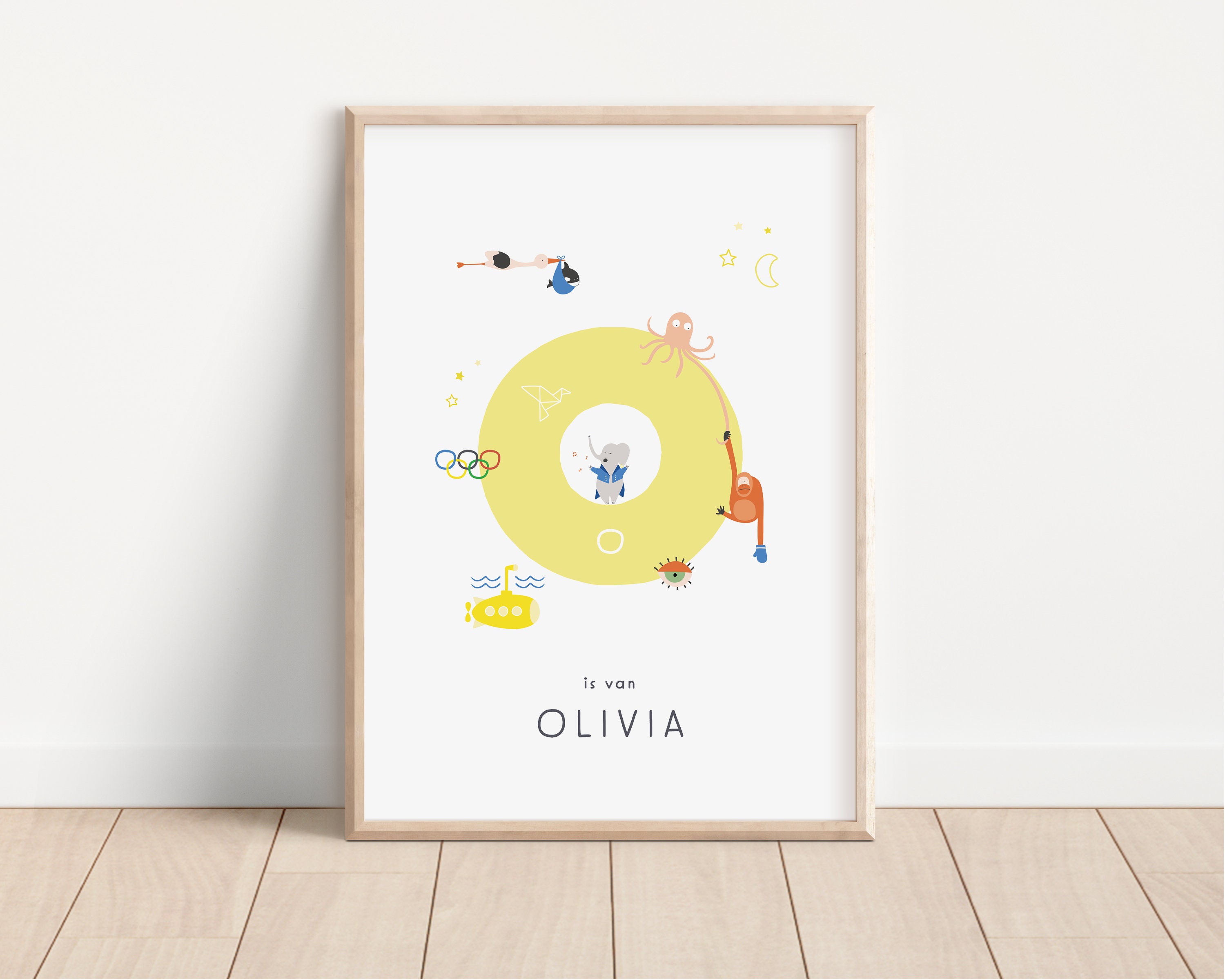 Alphabet letter name poster Personalized first name print Cheeky ...