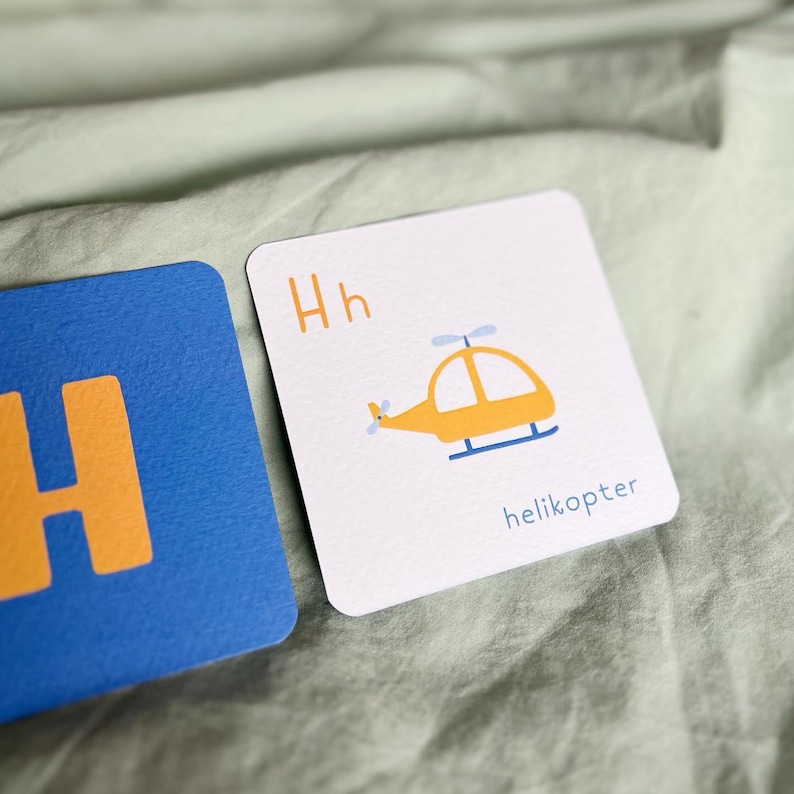 26 Alphabet Flash Cards | ABC Flashcards Dutch | Flashcards | Learn ...
