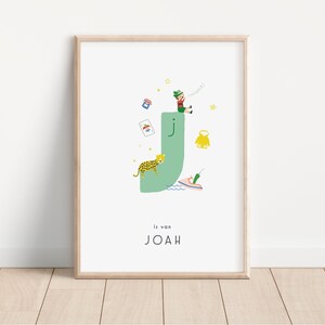 Alphabet Letter Name Poster | Personalized First Name Print | Cheeky ...