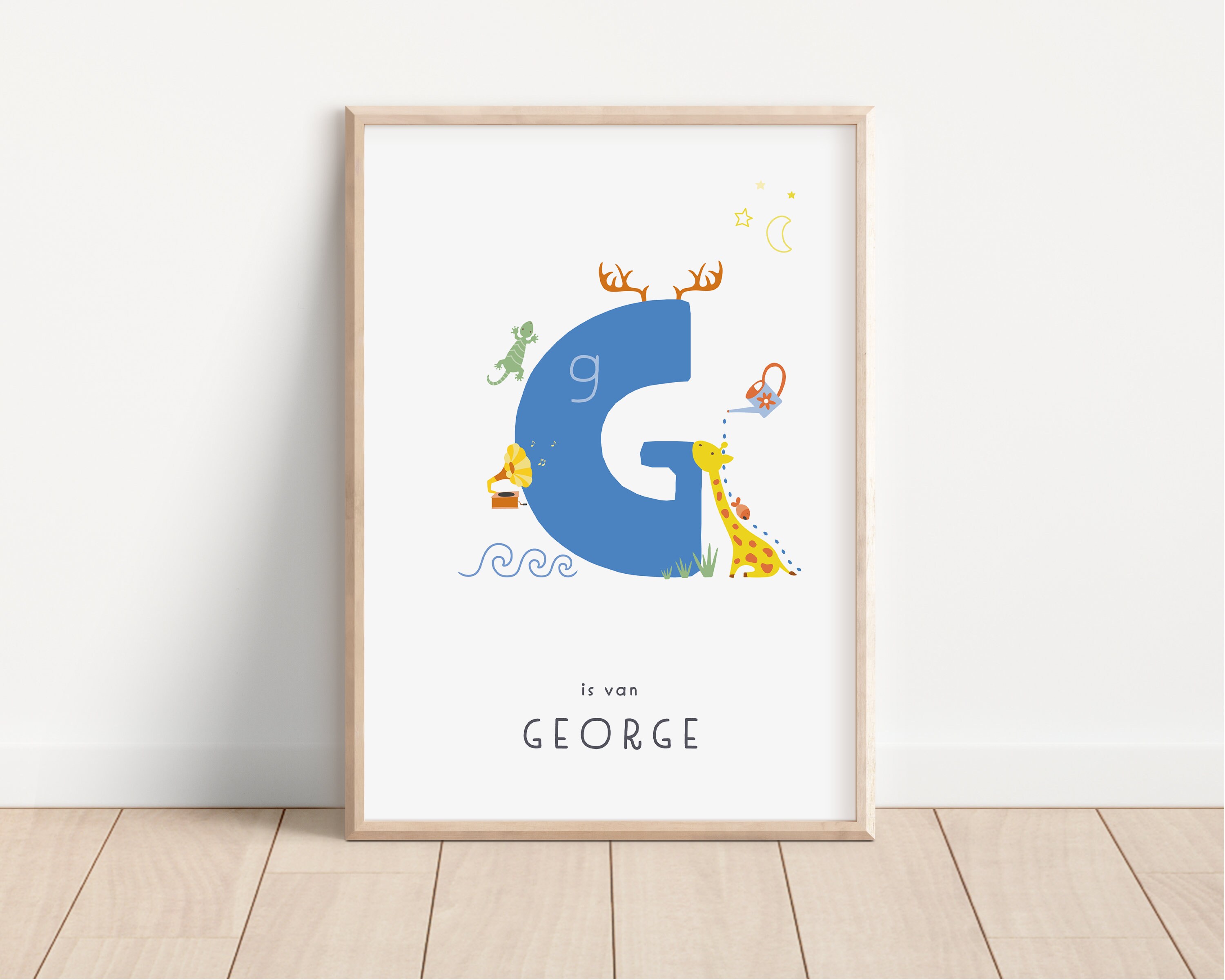 Alphabet letter name poster Personalized first name print Cheeky ...