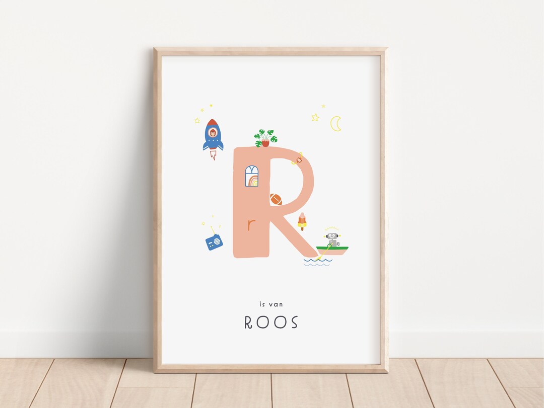 Letter R | Alphabet R Print | Personalized First Name Print | Cheeky ...