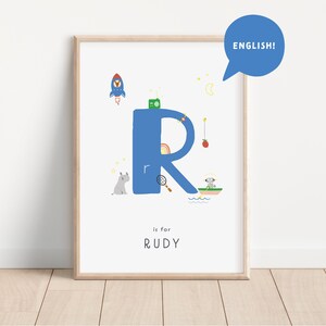 Letter R | Alphabet R Print | Personalized First Name Print | Cheeky ...