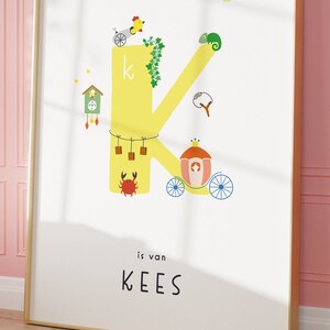 Letter K | Alphabet K Print | Personalized First Name Print | Cheeky ...