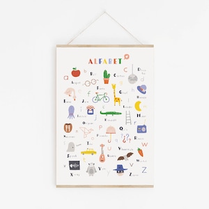 Alphabet poster Dutch | ABC print Nederlands | Colorful Nursery art ...