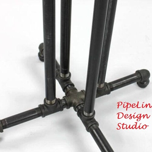 Black Pipe Table Base diy Kit 1 X 30 | Etsy