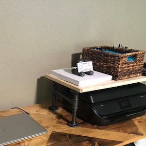 Industrial Pipe Computer Monitor Stand Legs Kit, One Set of Pipe Legs ...