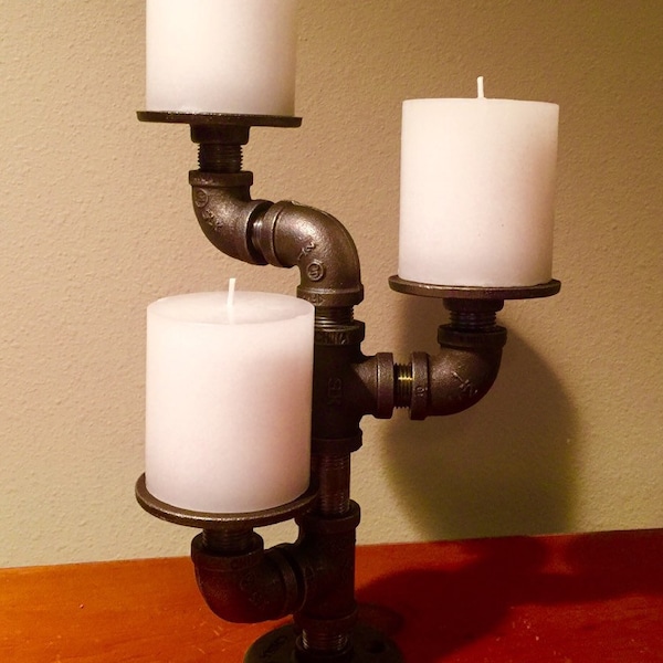 Pipe Candle Holder - Etsy