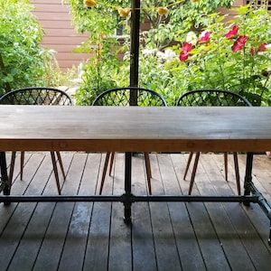 Black Pipe Table Base, diy Kit, 1 X 30 Tall Length 26, 32, 38, 44, 56 ...