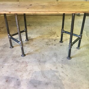 Industrial Pipe Table Legs Kit 2 End Frames 3/4 Pipe X - Etsy