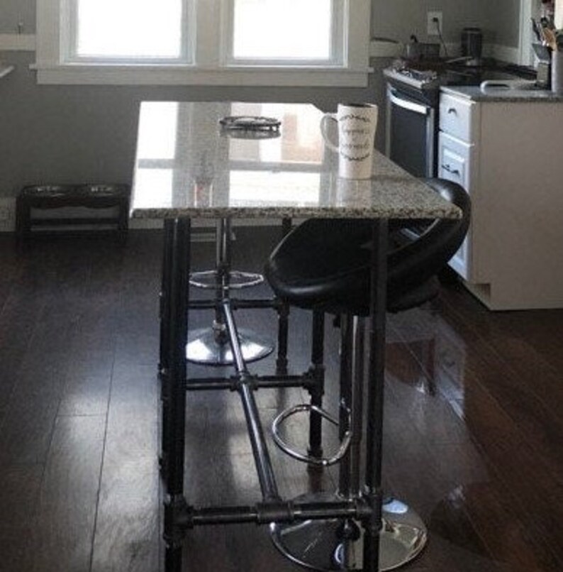 Pipe Table Base Bar Height diy Parts Kit - Etsy