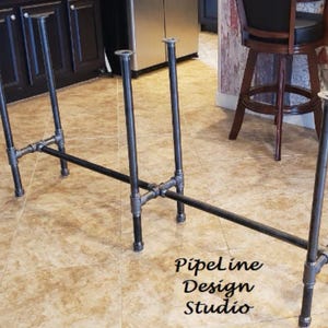Industrial Pipe Table Base Kit, 3/4" X 66" Long (select Height and ...