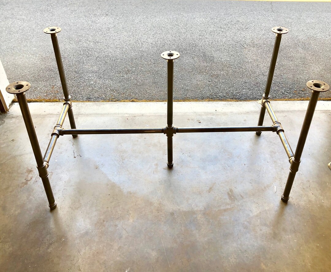 Black Pipe Table Base, diy Kit, 1 X 30 Tall Length 26, 32, 38, 44, 56 ...