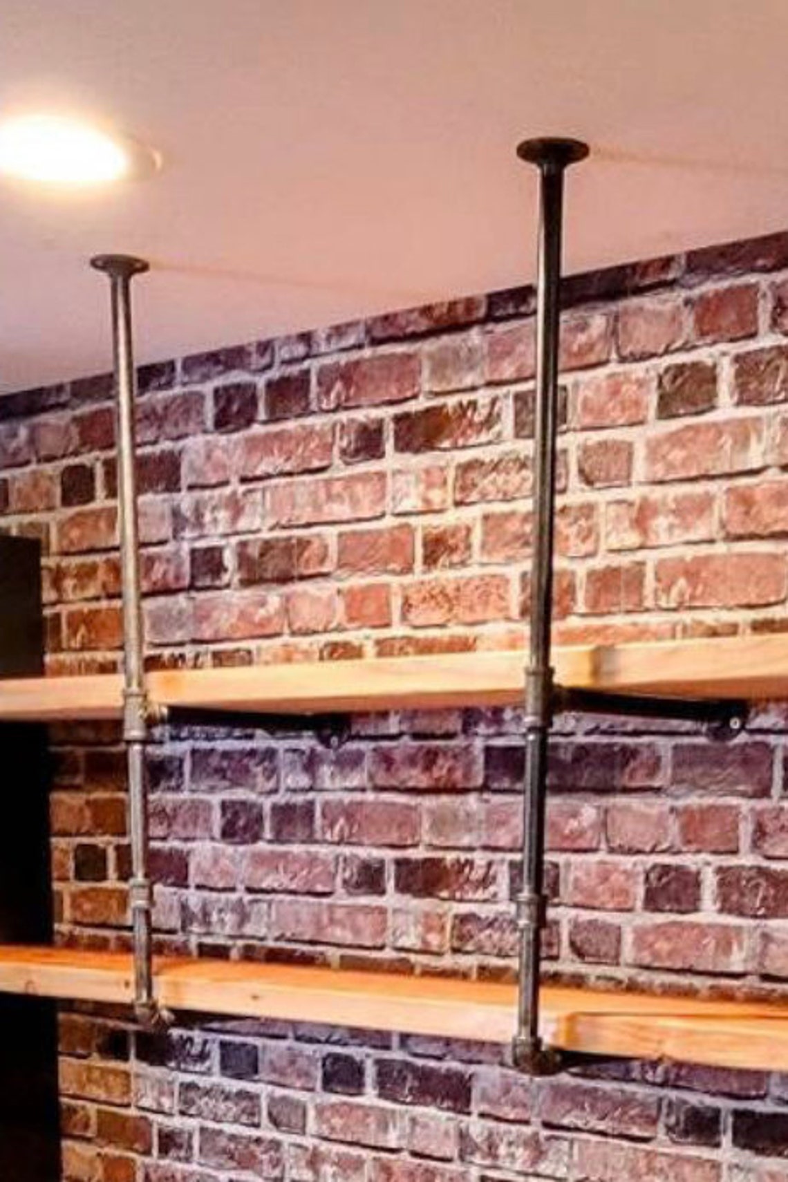 Industrial Pipe Shelving Parts Kit diy 2 - Etsy