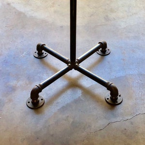 Black Pipe Table Base "diy" Parts Kit, Pedestal Table Base, Pub, Bar ...