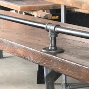 Industrial Pipe Table Legs and Sturdy Drink Rail Kit - Rustic Vintage ...