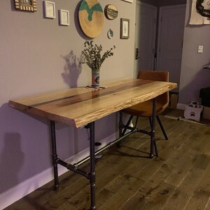 Iron Pipe Table Base DIY Kit, 3/4" X 30" Tall Industrial Table Legs ...