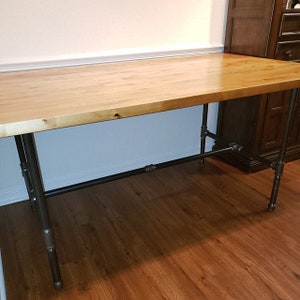 Iron Pipe Table Base DIY Kit, 3/4" X 30" Tall Industrial Table Legs ...