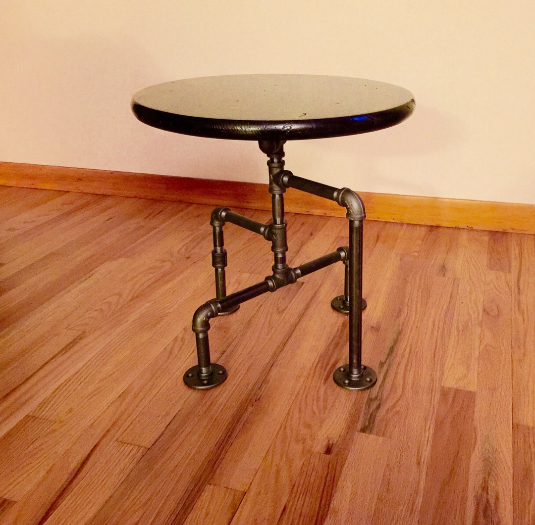 Industrial Pipe Table, End Table, Side Table, Nightstand Unique ...